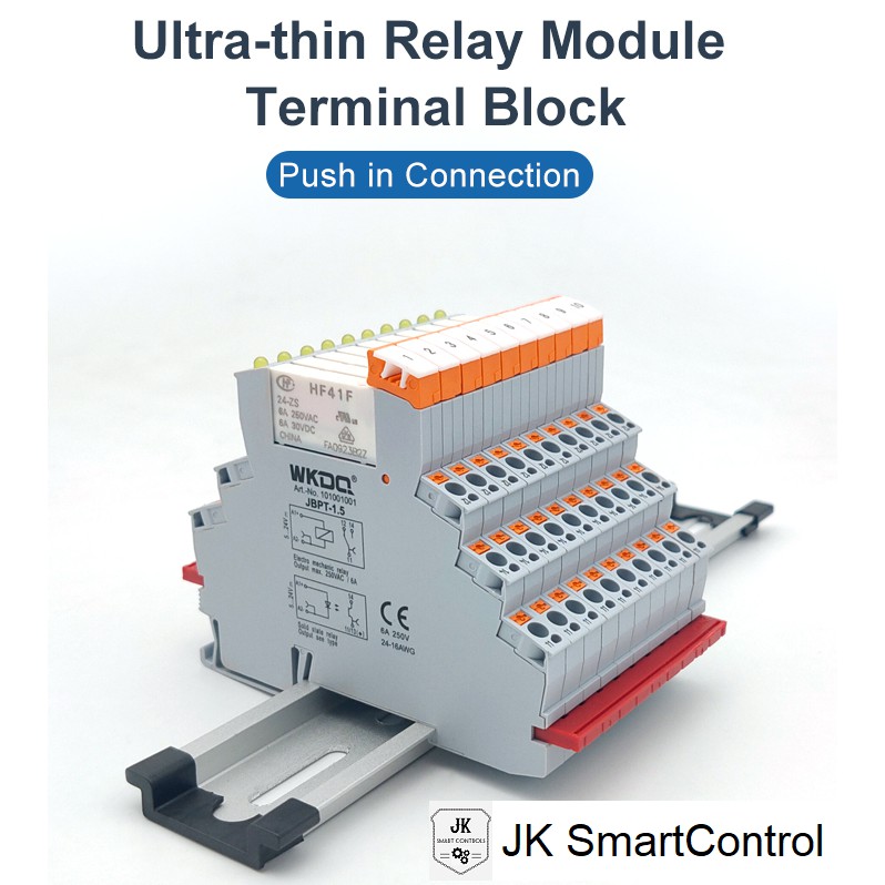 Push-In Ultra Slim Relay : รีเลย์แบบบาง (5-24 VDC Coil Input) | Shopee ...