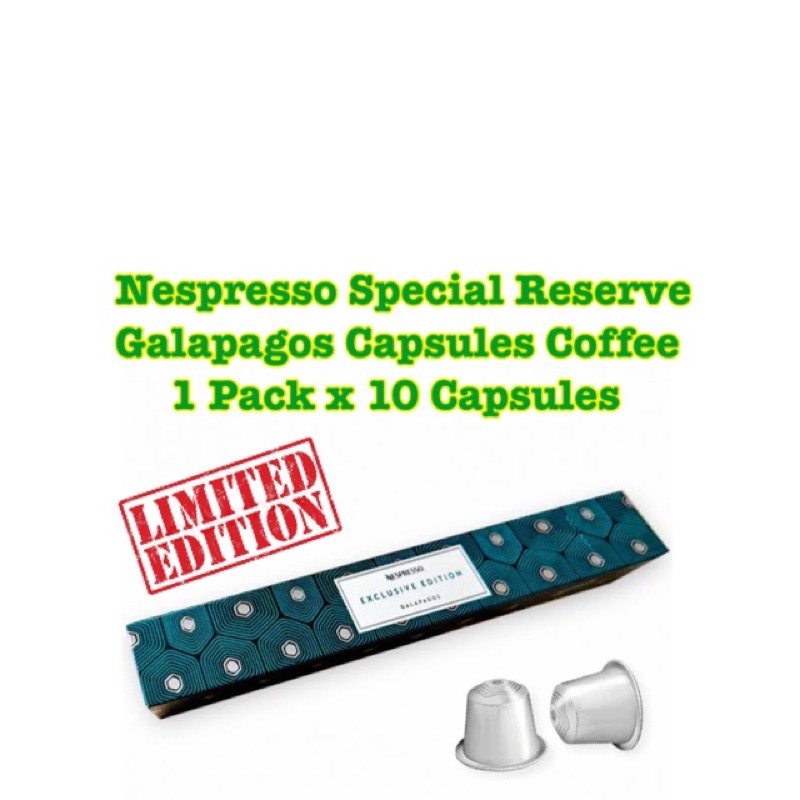 Nespresso Special Reserve Galapagos Exclusive Capsules Coffee Special ...