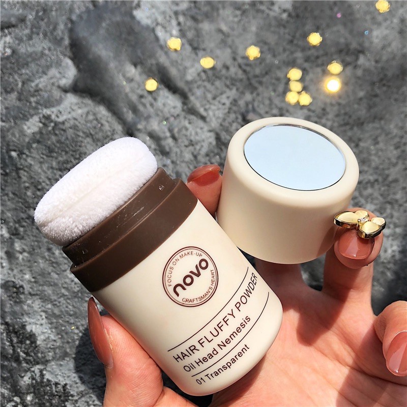สินค้ามีพร้อมส่ง ปิดผมบาง novo hair line powder ที่ปิดเหม่ง ผงแป้งเพิ่ม ...