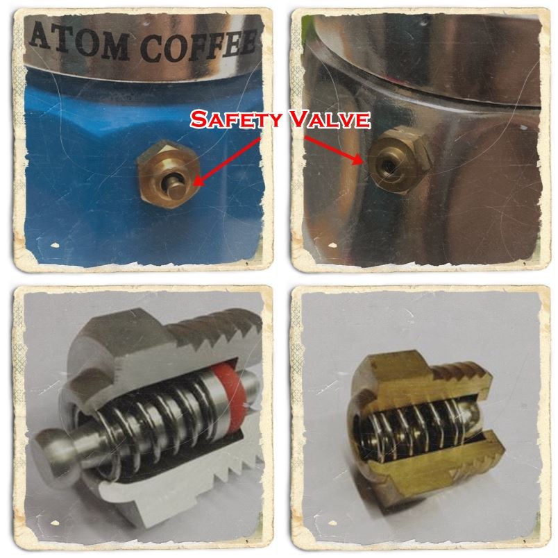 ATOM COFFEE วาล์วปรับแรงดัน อะไหล่วาล์ว SAFETY VALVE ใช้กับ Moka pot ...