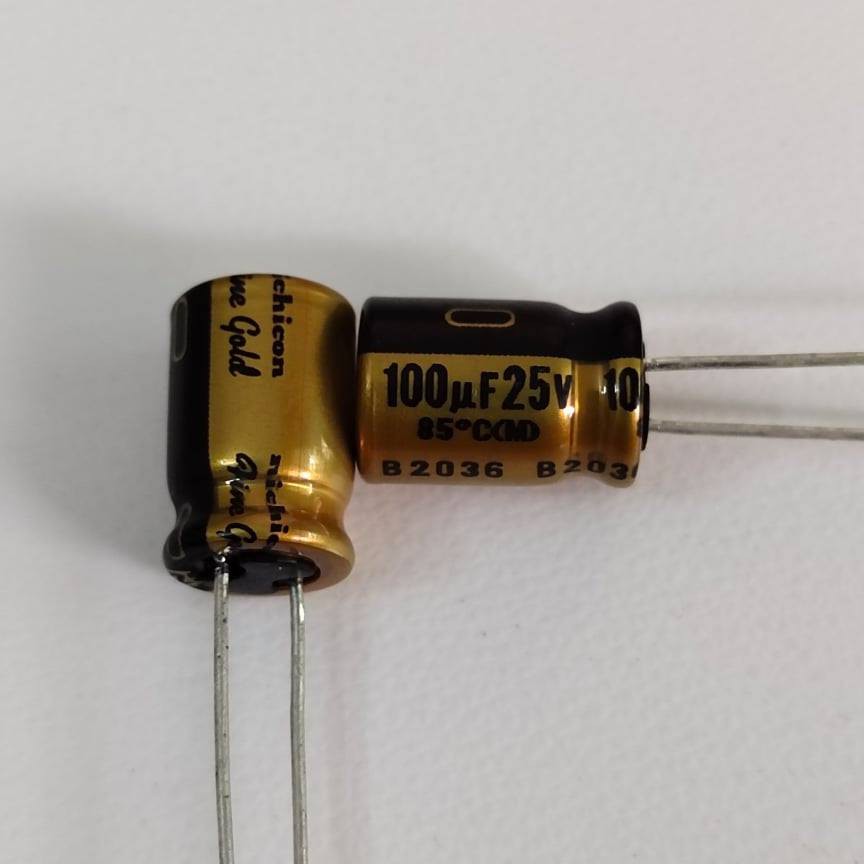 100uF/25V ตัวเก็บประจุออดิโอเกรด Nikon nichicon FW | Shopee Thailand