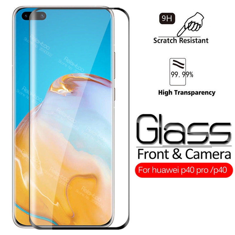 ฟิล์มกระจกนิรภัย Huawei P40 Pro P30 P20 Mate 30 20 Pro/Lite Nova 7SE 9D HD คลุมทั้งหมดปกป้องหน้า ...