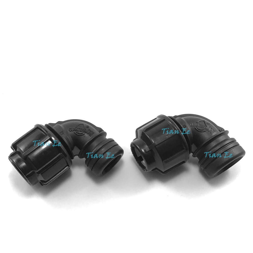 Tianee ข้อต่อข้อศอกด้านใน (ตัวเมีย) (20 มม. x 1/2 นิ้ว ~ 3/4 นิ้ว ...