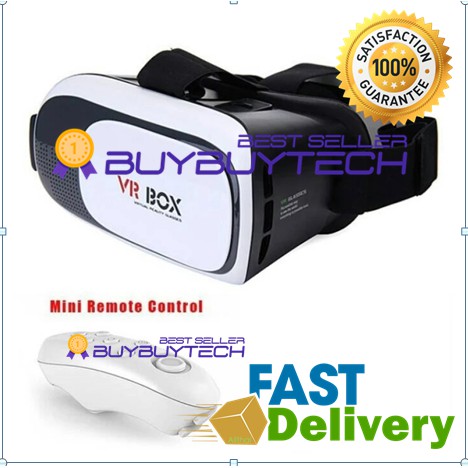 buybuytech Gear VR Box แว่นตา 3มิติ พร้อม จอยสติ๊ก สำหรับควบคุมหน้าจอ ...