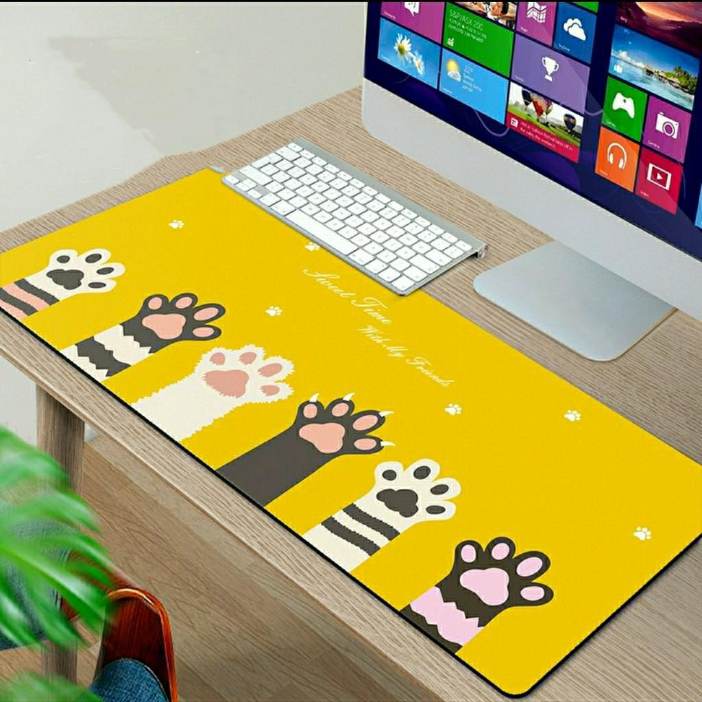 Office shortcut key big mouse pad extra large computer pad lock edge ...