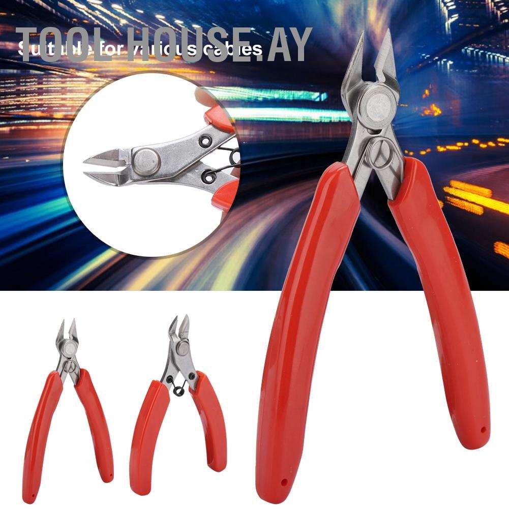 Tool House.ay 107F1 Mini Electronic Diagonal Pliers Cable Side Cutting ...