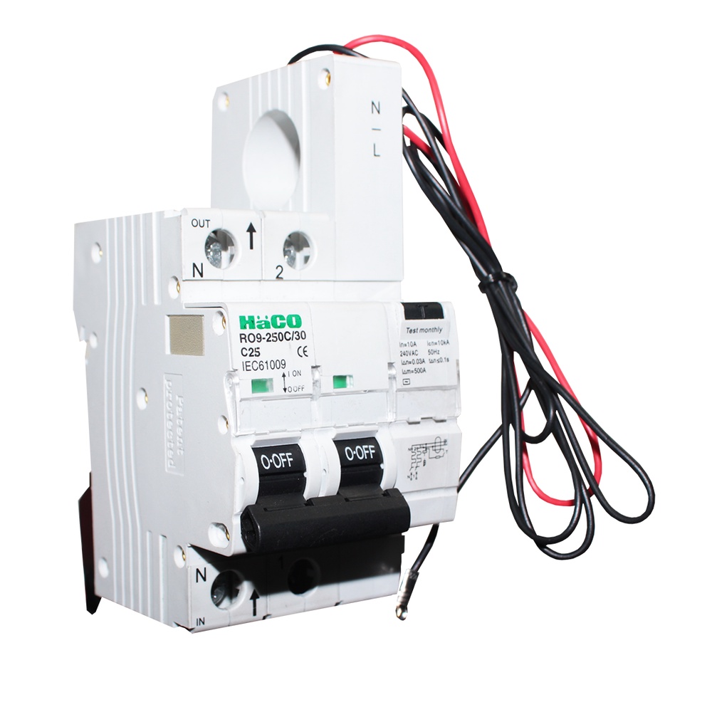 HACO เมนเบรกเกอร์ ป้องกันไฟรั่ว/ดูด RCBO Circuit breaker Type C 50A ...