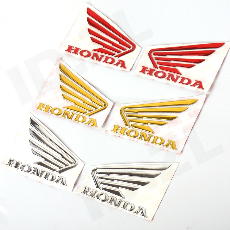 (คลังสินค้าพร้อม) (ซ้ายและขวา) Honda Wings 3M พลาสติก 3D Soft Emblem ...