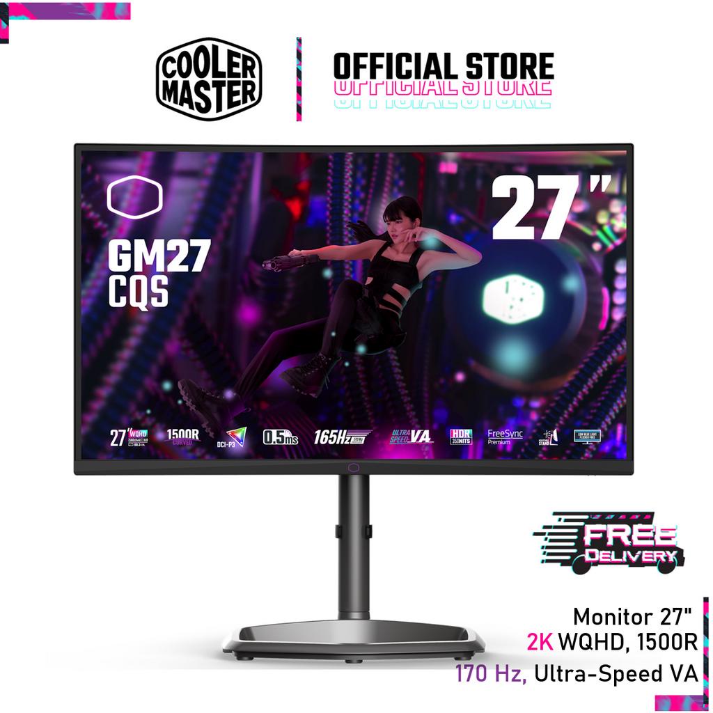 Cooler Master Monitor GM27-CQS 27'' 2K WQHD 2560x1440 ,170 Hz (CMI-GM27 ...