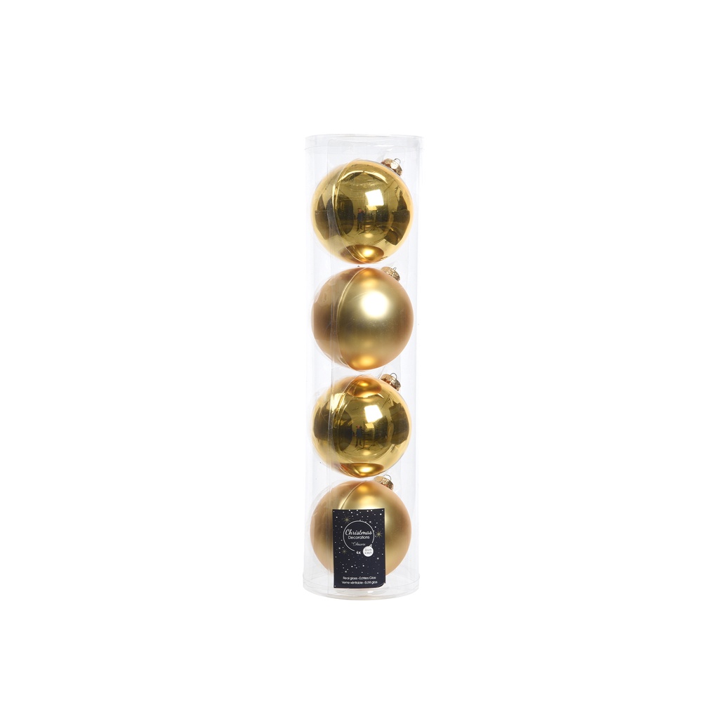9141500 Light Gold Baubles Glass (⌀ 10 cm) - Christmas Bauble ลูกบอลตก ...