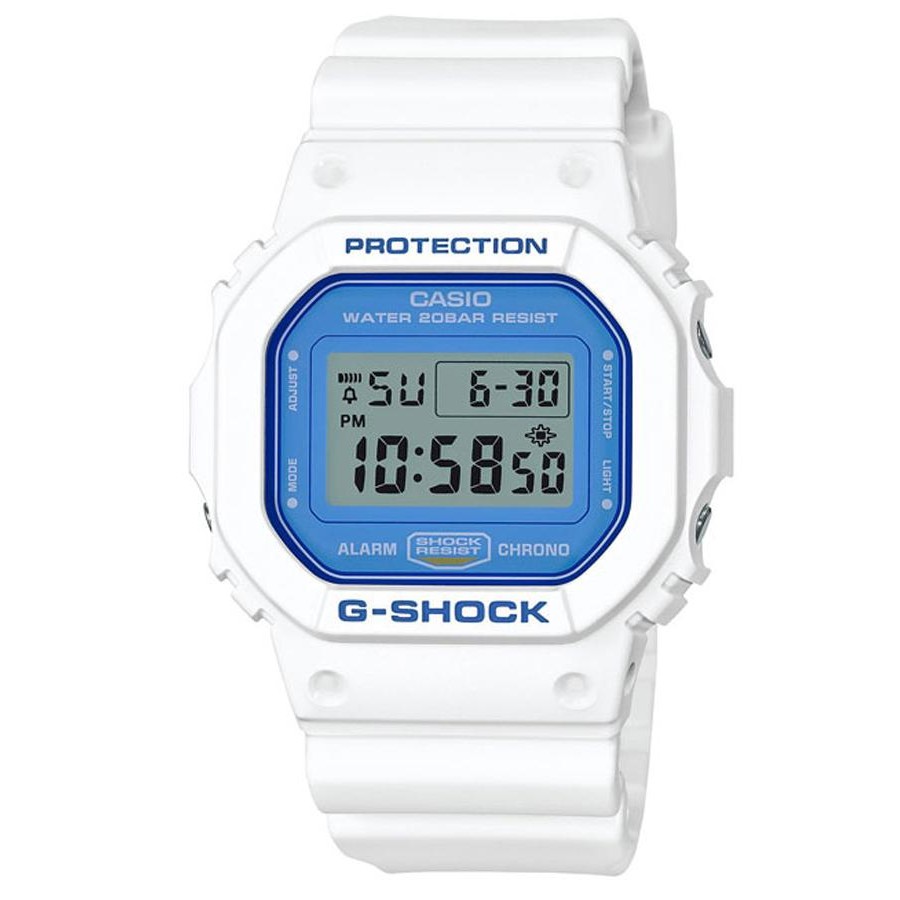 Casio G Shockนาฬิกาข้อมือผู้ชาย สายเรซิ่น รุ่น Dw 5600wb 7 สีขาว