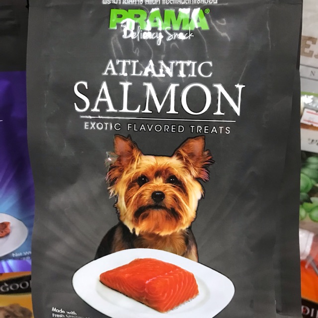 ขนมสแนคสุนัข PRAMA SALMON 70g | Shopee Thailand