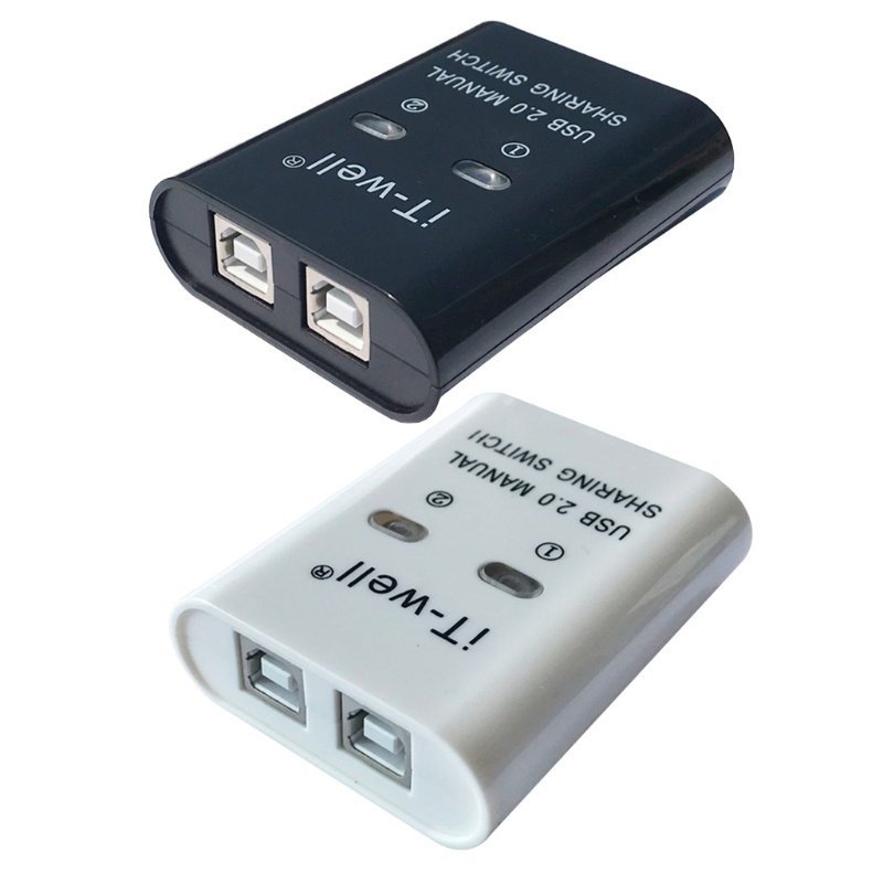 RR USB Switch Selector อะแดปเตอร์ฮับ KVM 2 PC Sharing 1 อุปกรณ์แชร์ ...