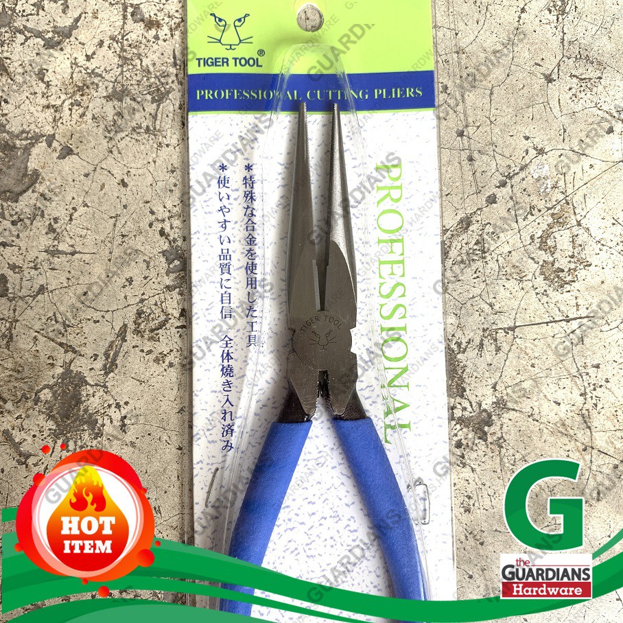คีมปากแหลม ซึโนดะ TIGER TOOLS TSUNODA (**ทนมาก ของแท้ 100% JAPAN) ขนาด 8นิ้ว RP-200 (30) (Long ...