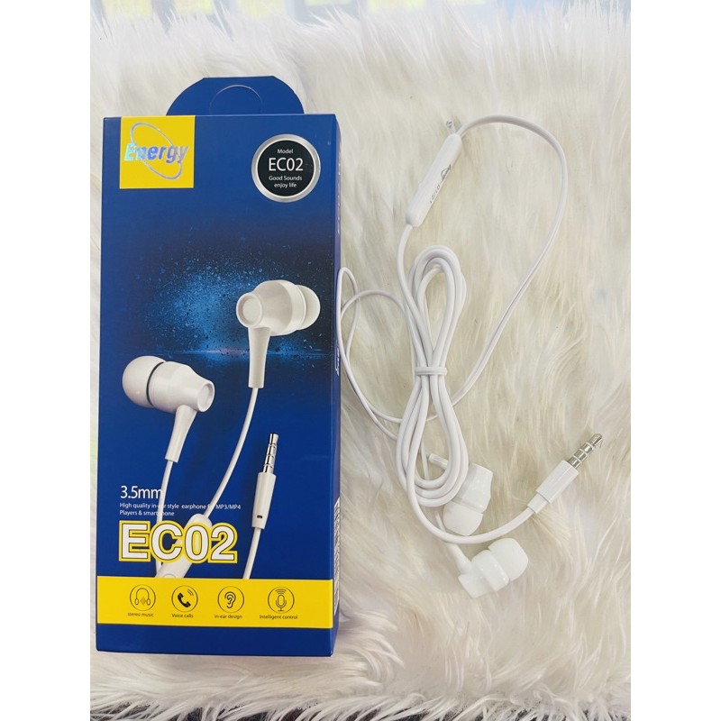 หูฟัง Energy แจ๊คกลม Small talk In-ear EC02 ขนาด 3.5 mm | Shopee Thailand