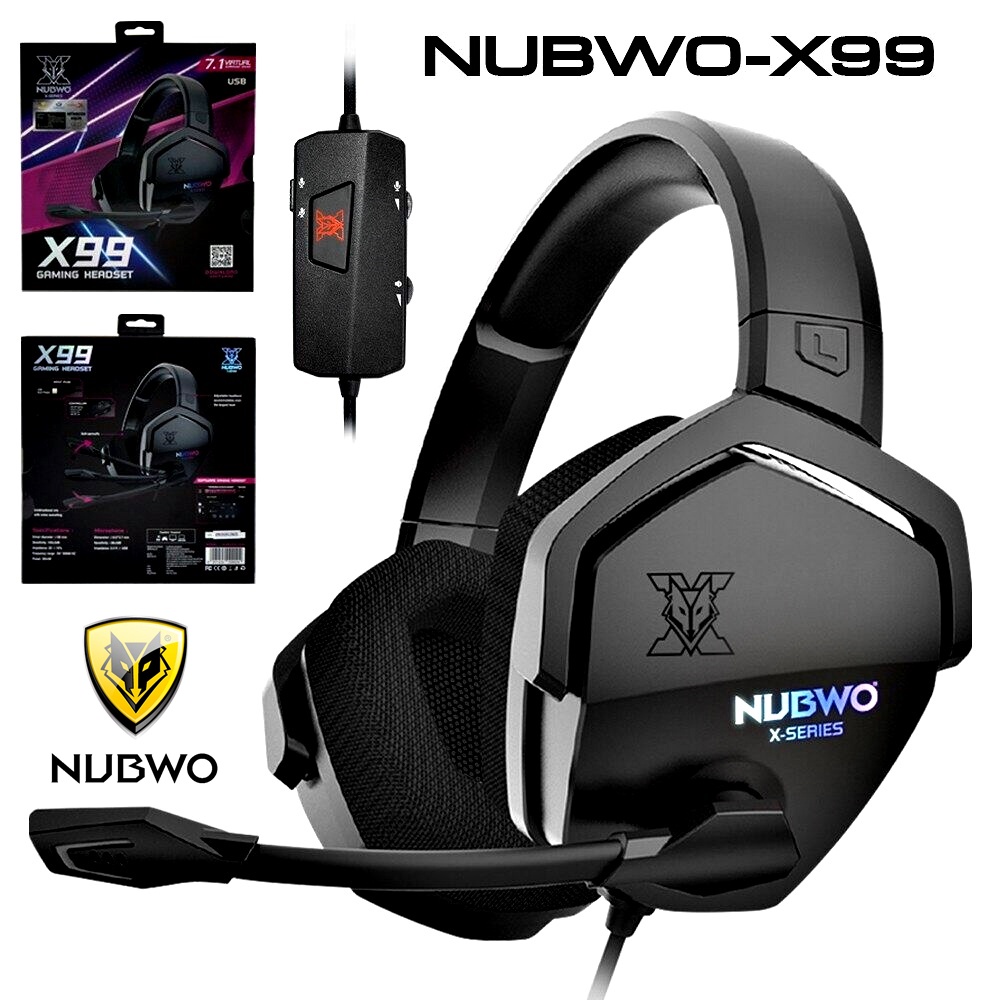 ⚡️หูฟังเกมมิ่งขั้นเทพรุ่นใหม่⚡️ NUBWO X99 GAMING HEADSET 7.1 VIRTUAL SURROUND หูฟังสำหรับนักเล่น ...