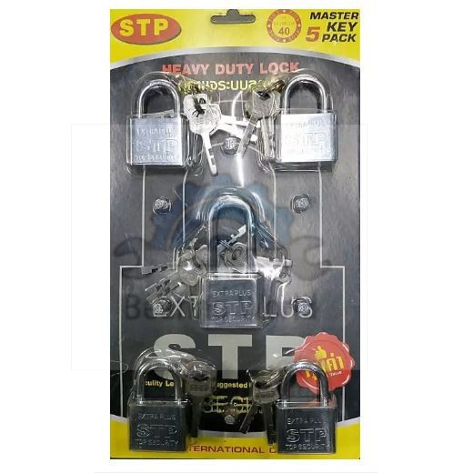 STP กุญแจมาสเตอร์คีย์ กุญแจ Master key 40 / 50 mm (5 ตัว/ชุด) กุญแจระบบ ...