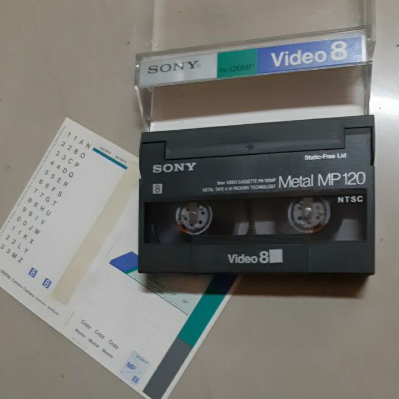 ม้วนเทปวีดีโอ 8mm. sony metal mp/made in japan/เทปVideo 8 mini dv 60 ...