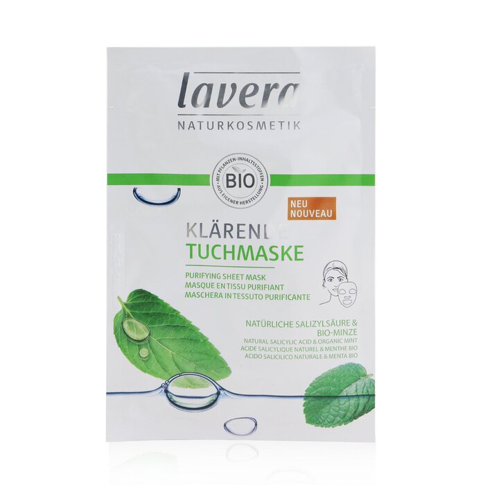 LAVERA - Sheet Mask - Purifying (With Natural Salicylic Acid | Shopee ...