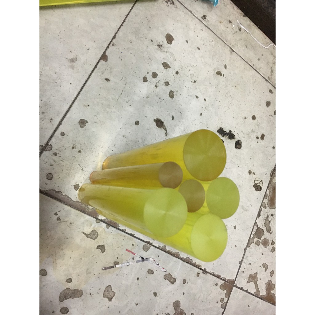 ยางยูริเทน PU-ROUND ROD โพลียูริเทนแท่งกลมตัน ค่าความแข็ง 90 Shore A สี ...