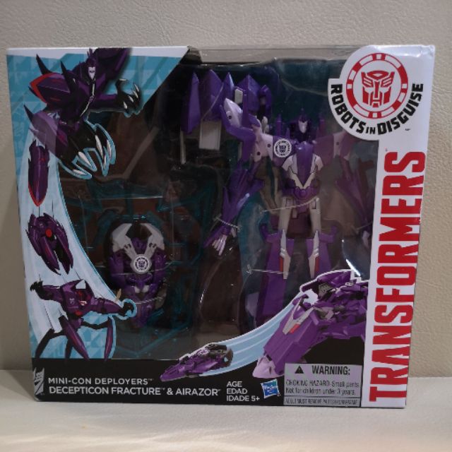 ROBOTS IN DISGUISE MINI-CON DEPLOYERS DECEPTICON FRACTURE & AIRAZOR ...