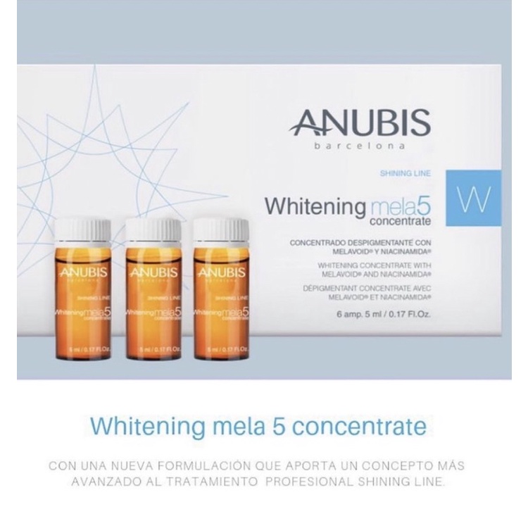 [ผลิตภัณฑ์รักษาฝ้า] Anubis Shining Line Whitening mela5 concentrate ...