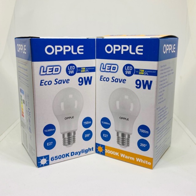 OPPLE หลอด LED BULB 9W ขั้ว E27 | Shopee Thailand