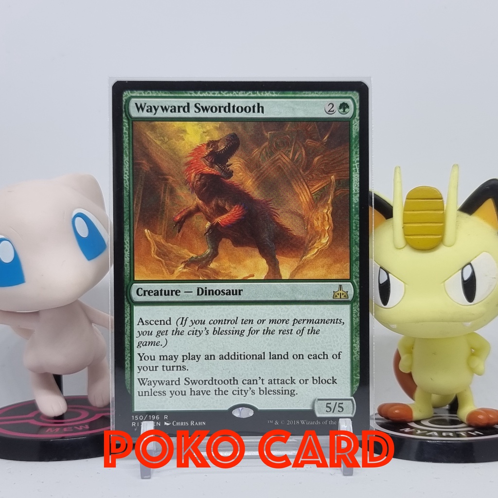 Wayward Swordtooth การ์ด Magic The Gathering ของแท้ จากชุด Rivals of ...