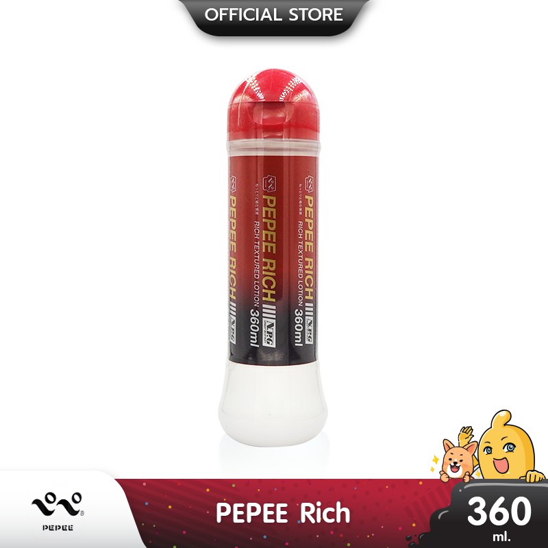Pepee Rich เจลหล่อลื่นญี่ปุ่น สูตรน้ำเนื้อเจลหนืด แห้งช้า ในระดับสูงสุด บรรจุ 1 ชิ้น (ขนาด 360 ...