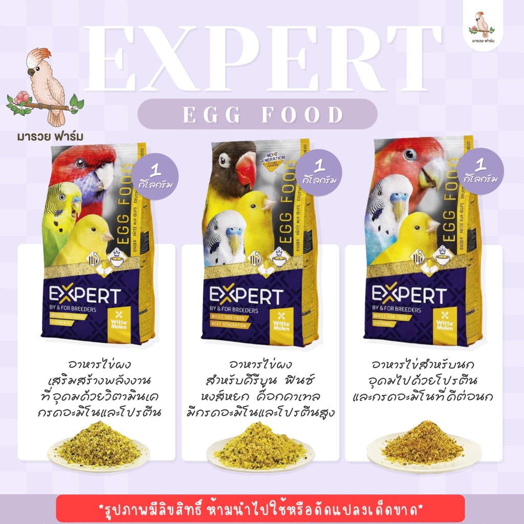 อาหารไข่ EXPERT Egg Food ยกถุง💯สำหรับนกแก้ว | Shopee Thailand