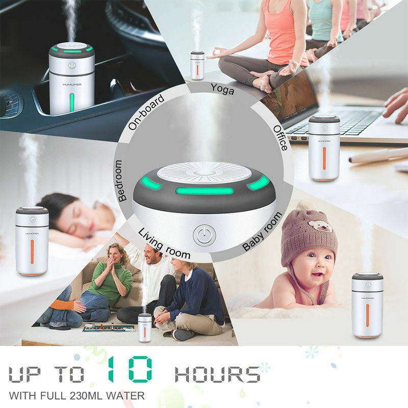 LED Ultrasonic Essential Oil Diffuser เครื่องอโรมาเทอราพี ระบบอัลตร้า ...