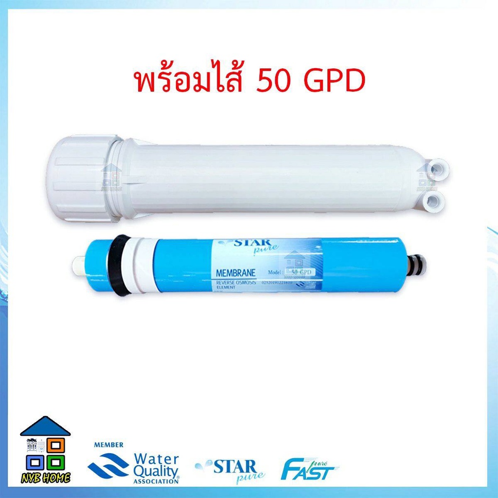 กระบอกRO กระบอกMEMBRANE พร้อมไส้กรองRO 50 GPD 75 GPD 100 GPD 150 GPD ...