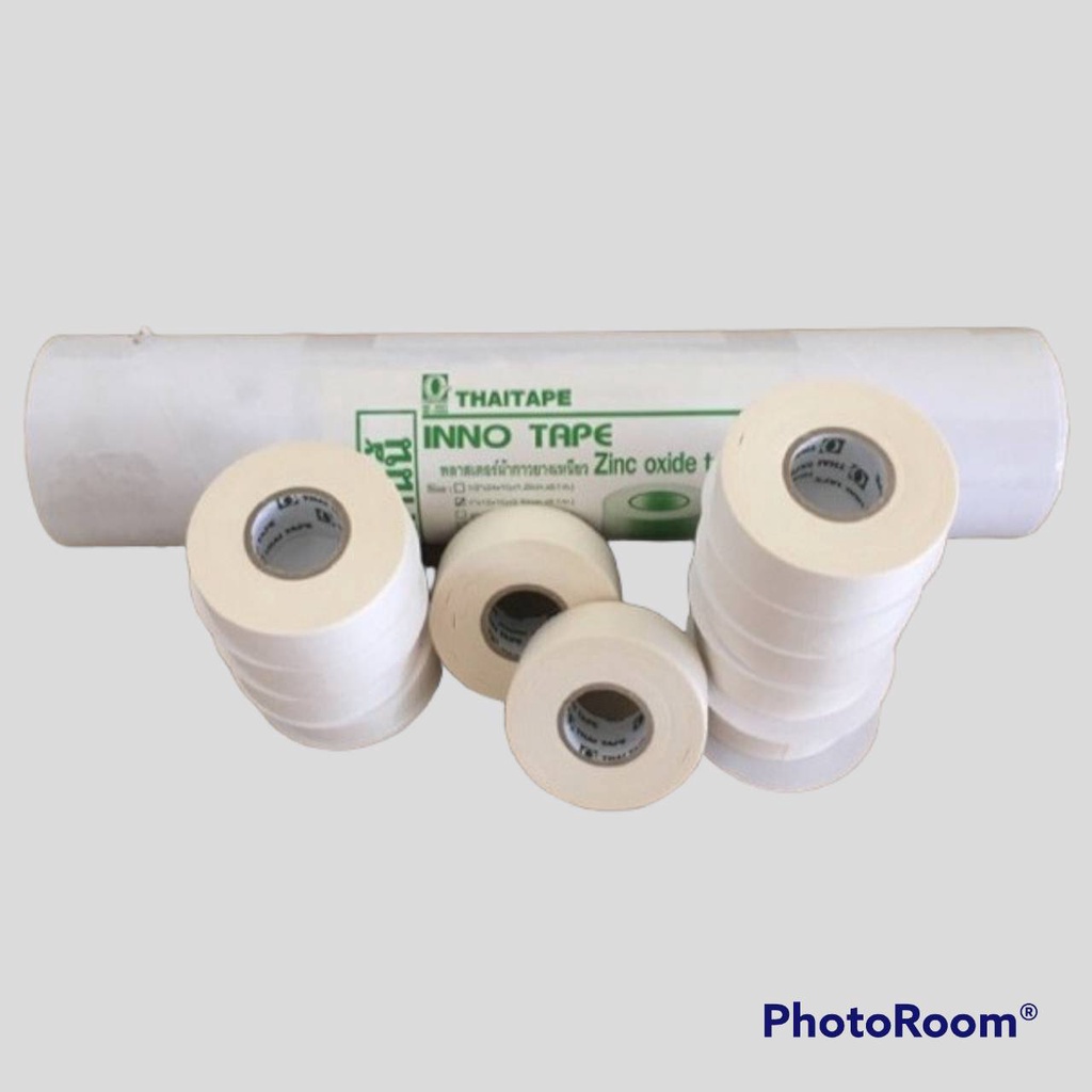 THAITAPE-เทปพันเดือยไก่ชน INNO TAPE พลาสเตอร์ผ้า กาวยางเหนียว zinc ...