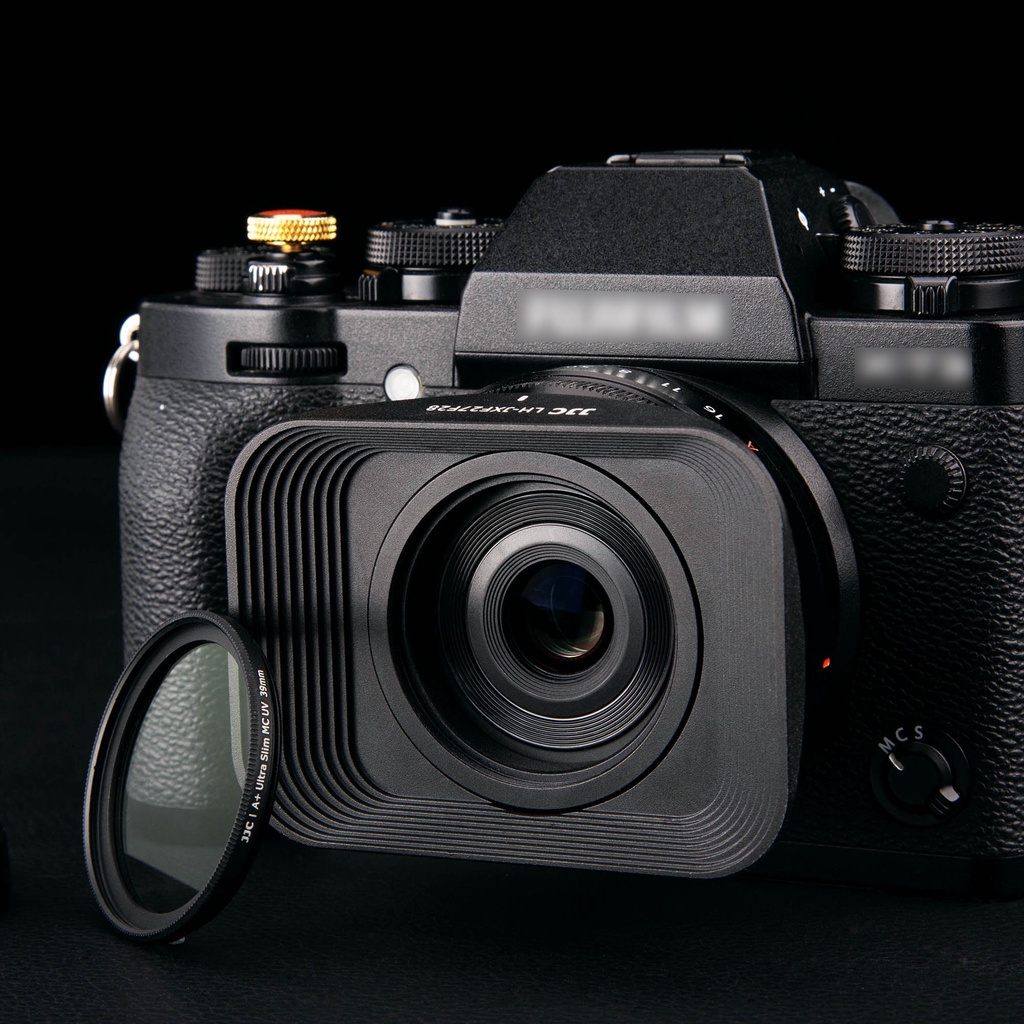 JJC LH-JXF27F28 อลูมิเนียมสแควร์เลนส์เปลี่ยน LH-XF27 สำหรับ Fuji ...