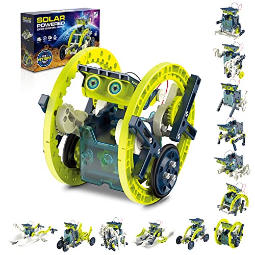 12 in 1 Solar Powered Robot DIY Assembled Kit Science Educational ...