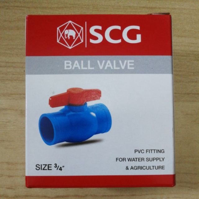 Ball valve PVC (SCG) SIZE 1/2'', 3/4'',1'',1''1-2,2'' ได้มาตราฐาน ...