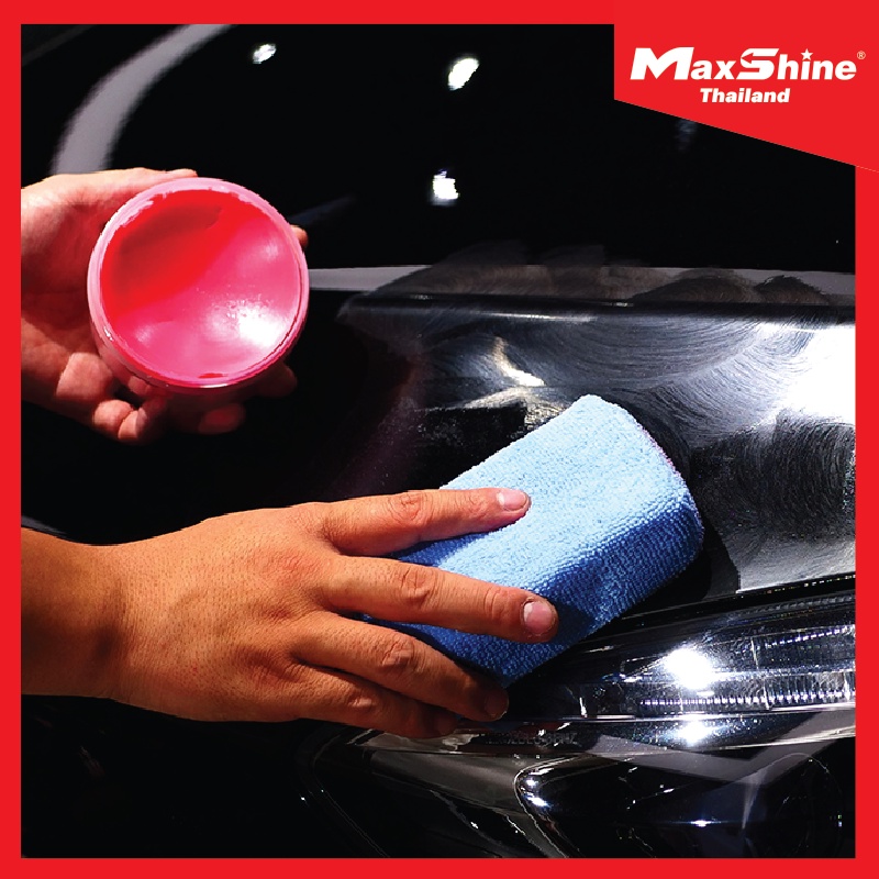 MAXSHINE Microfiber Waxing/Sealant Applicator ฟองน้ำลงแว๊กซ์ หุ้มด้วย ...