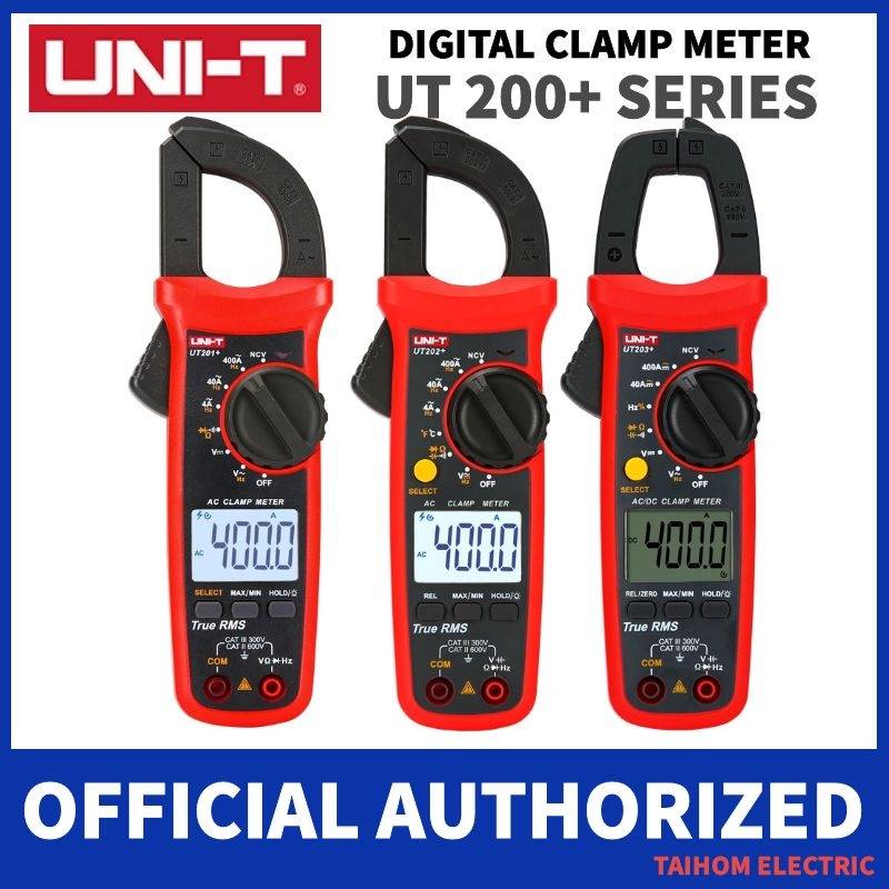 Uni-t UT204 Plus UT203 มัลติมิเตอร์ดิจิทัล 400-600A AC/DC ทดสอบ ...
