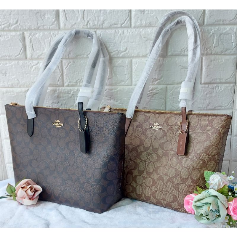 COACH 4455 TOTE ZIP TOP 15" | Shopee Thailand