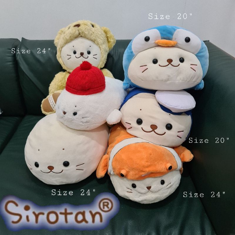 ตุ๊กตา แมวน้ำ ชิโรตัน อุ๋งอุ๋ง Sirotan ลิขสิทธิ์นำเข้าจากญี่ปุ่น ไซส์กอด | Shopee Thailand