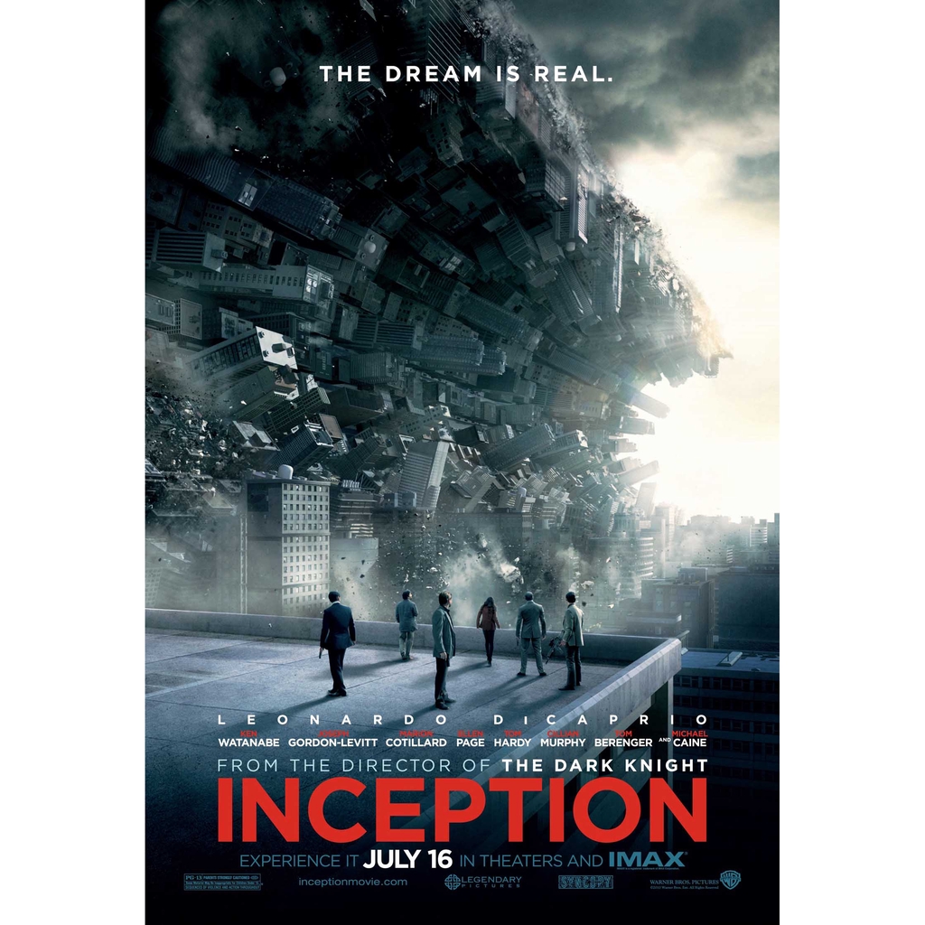 โปสเตอร์หนัง Inception จิตพิฆาตโลก โปสเตอร์ Poster รูปภาพ ภาพติดผนัง ...
