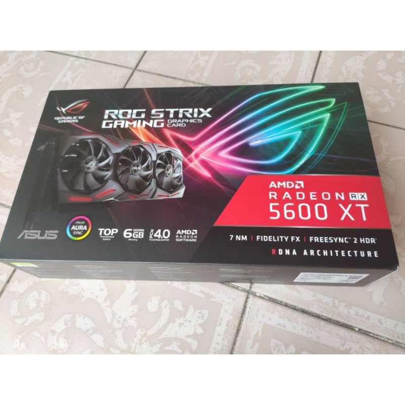 ASUS ROG STRIX RX 5600XT มือสอง ประกันยาว | Shopee Thailand
