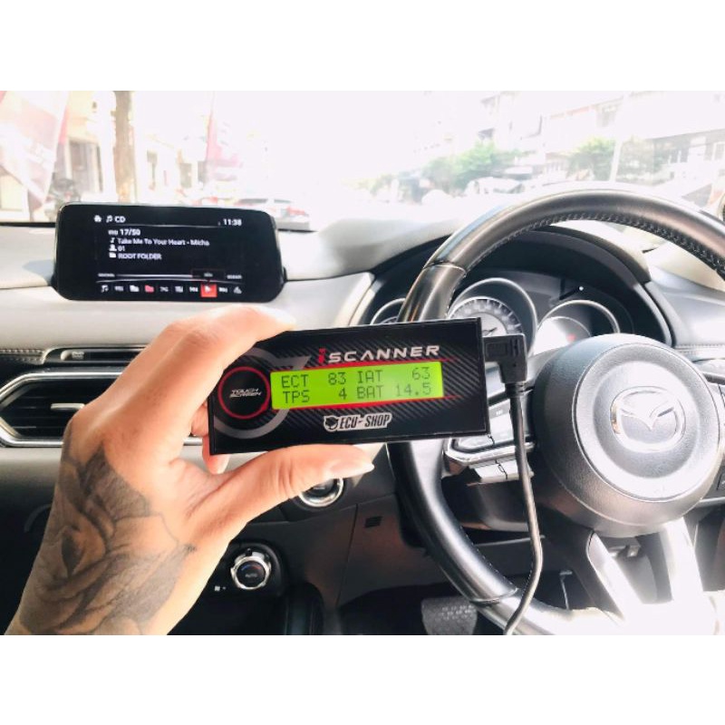 เกจวัด Gauge ECU SHOPE ISCANNER OBD2 เครื่องอ่านค่าต่างๆ ลบโค้ด อ่านและ ...