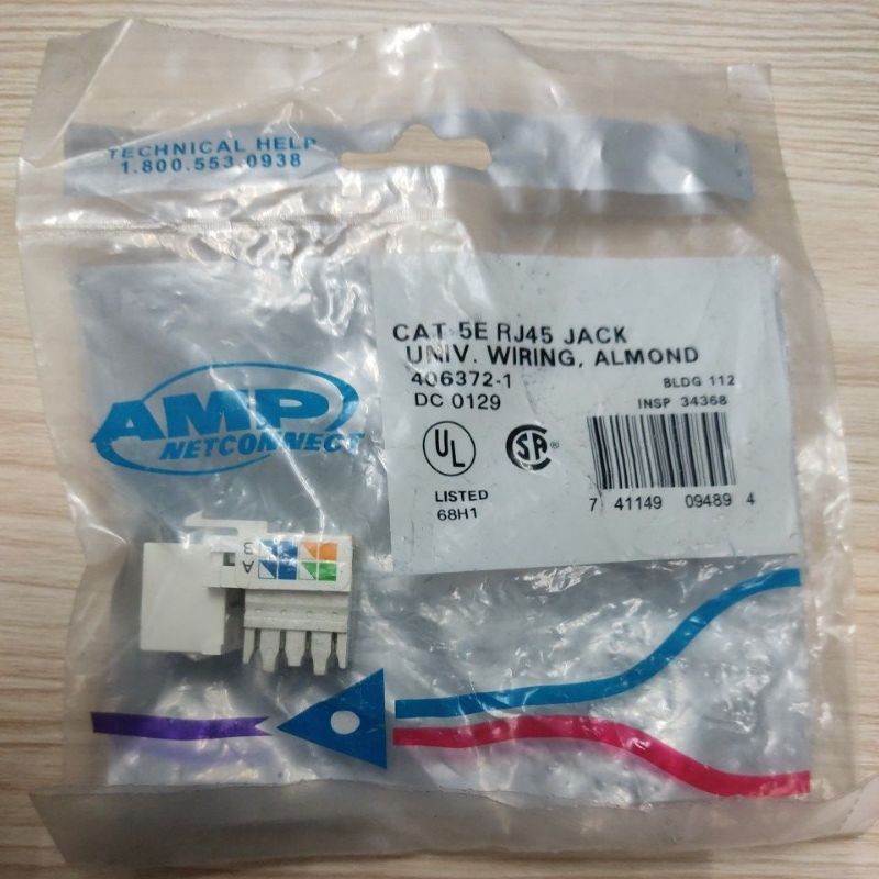 AMP NetConnect 406372-3 CAT 5E RJ45 Jack | Shopee Thailand