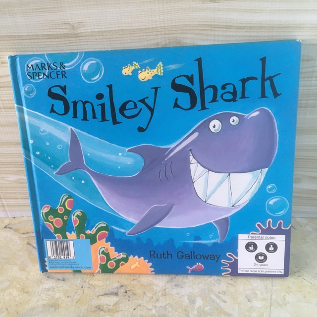 Smiley Shark Ruth Galloway(ปกแข็ง) ปกหลัง เรื่อง Fidgety Fish 2 BOOKS ...