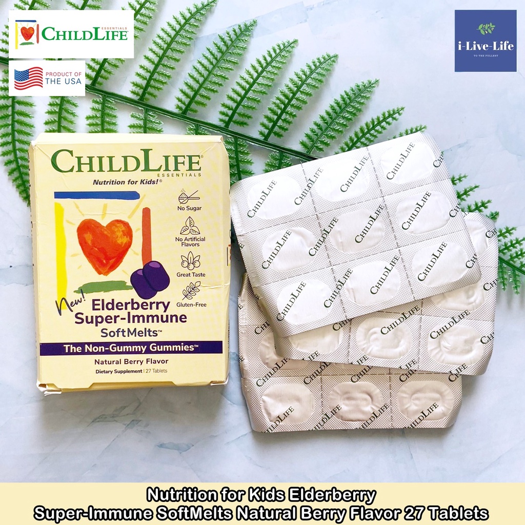 ChildLife - Nutrition for Kids Elderberry Super-Immune Berry Flavor 27 ...