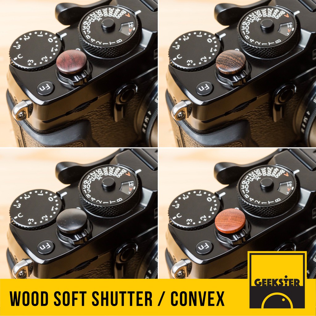 ปุ่ม Wood Soft Shutter Release Button ไม้แท้ นูน ( ปุ่มชัตเตอร์ ไม้ ) Convex | Shopee Thailand