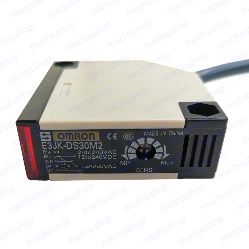 โฟโต้อิเล็กทริคเซนเซอร์ Omron (แท้) photoelectric sensor 90-240VAC or 12-240VDC E3JK-DS30M2 ...