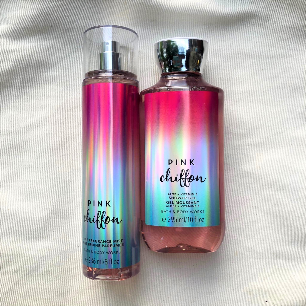 Bath & Body Works Fine Fragrance Mist กลิ่น Pink Chiffon 236ml / Shower ...