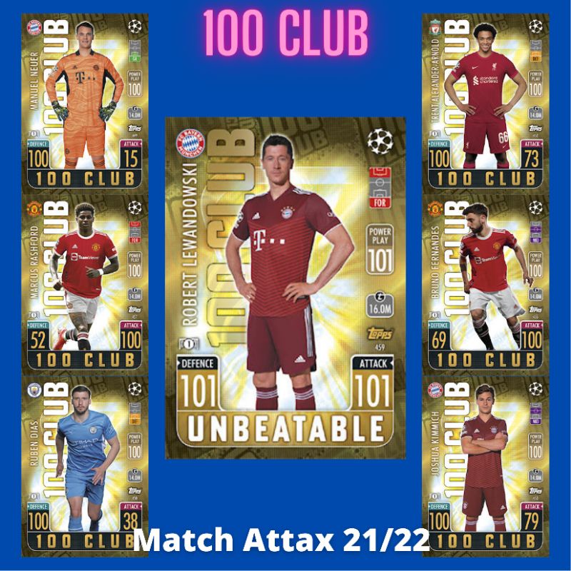 การ์ด Topps Match Attax 21/22 100 Club | Shopee Thailand